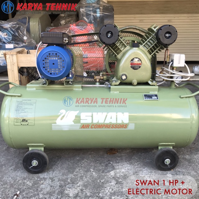 Jual Kompresor Udara SWAN 1 HP + Dinamo / Electro Motor | Shopee Indonesia