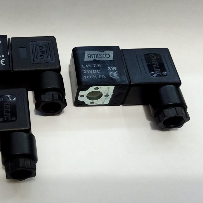 Jual SOLENOID COIL PNEUMATIC VALVE AMISCO TYPE EVI 7/9 24V.DC 3WATT | Shopee Indonesia
