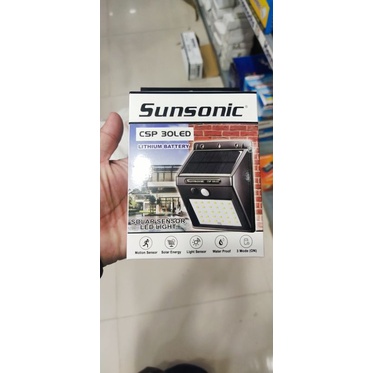 Jual Sunsonic Lampu Taman Solar Sensor Led Light CSP 30LED (sunly) | Shopee Indonesia