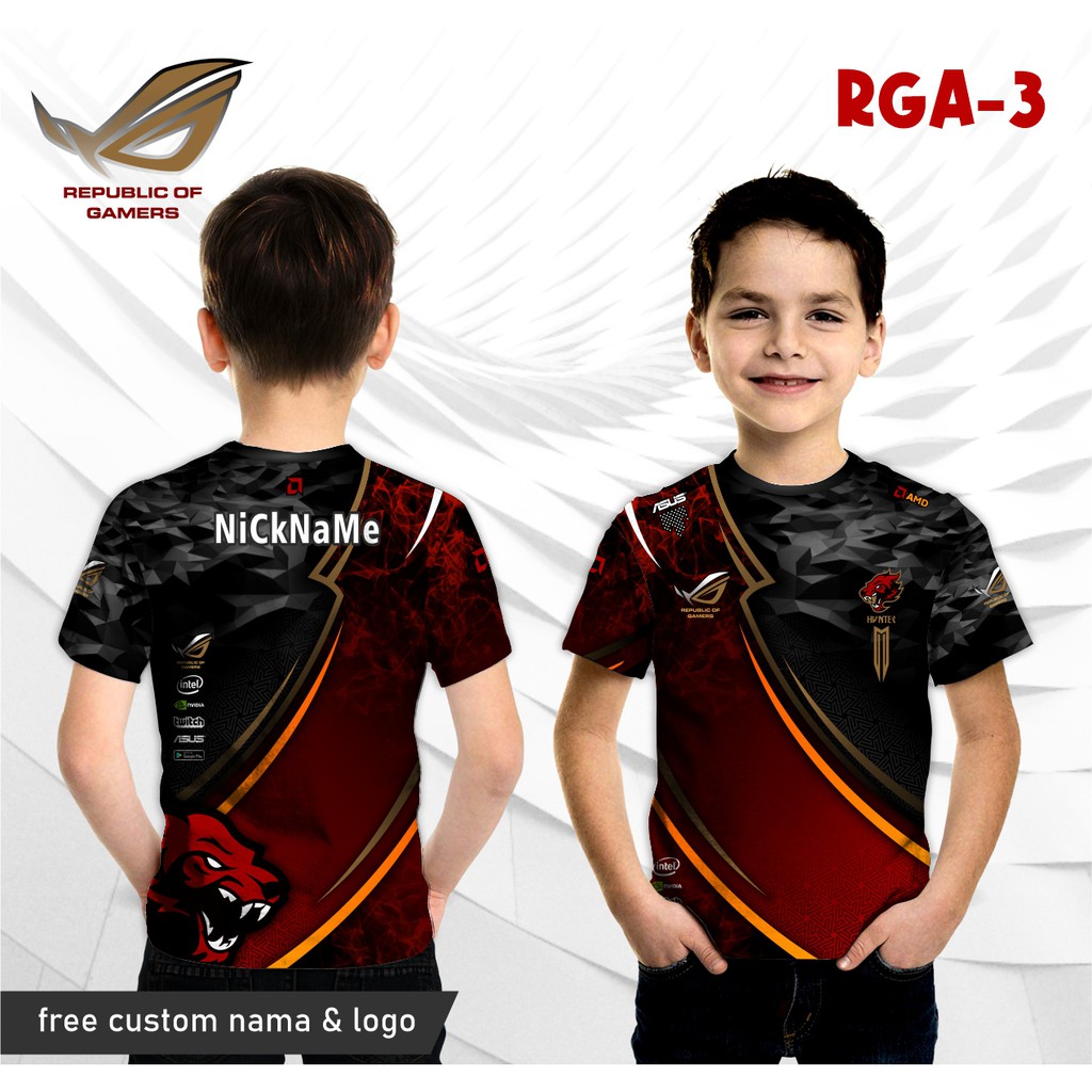 Jual Jersey republic of gamers anak baju kaos rog | Shopee Indonesia