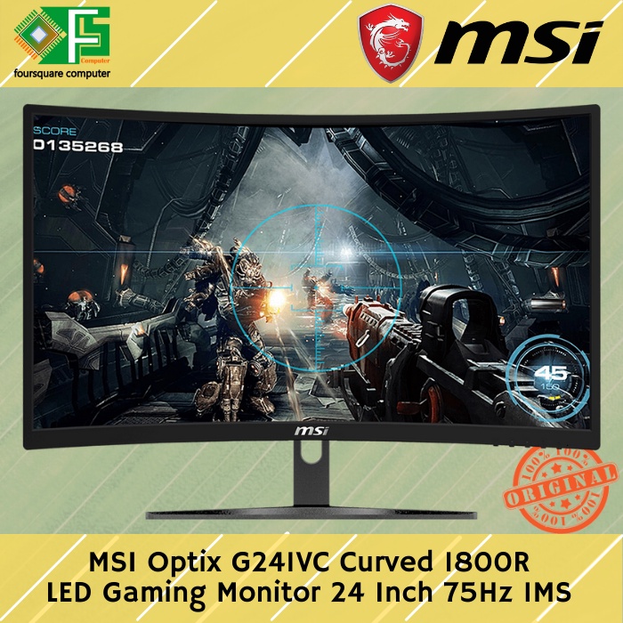 Jual MSI Optic G241VC LED Gaming Monitor 24 Inch Curved 1MS 75Hz FHD ...