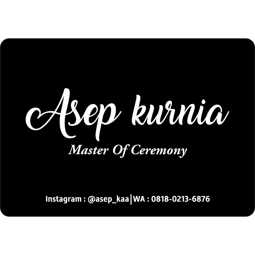 Jual Cue Card MC / Kartu MC Master Of Ceremony Tulisan Ukir / Grafir ...