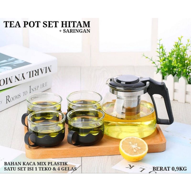 Jual TEA POT SET / TEKO TEH + GELAS | Shopee Indonesia