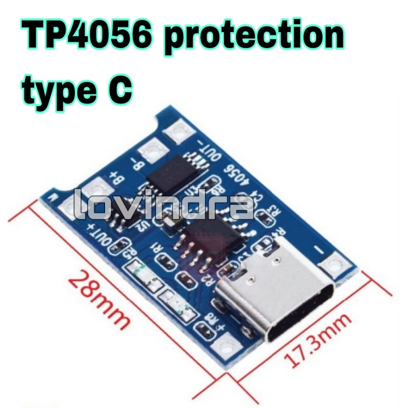 Jual Modul TP4056 5V 1A Type C with Protection Battery Charging Board ...