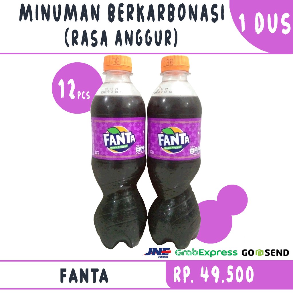 Jual Fanta Anggur 390ml (1Dus = 12pcs) | Shopee Indonesia