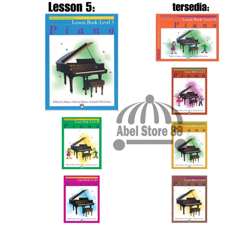 Jual Alfred Basic Piano Library Lesson Book Level 1A/1B/2/3/4/5/6 Buku Musik Belajar Piano ...