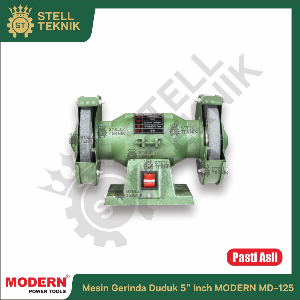 Jual Mesin Gerinda Duduk 5" Inch MODERN MD-125 Bench Grinder 5" Inch ...