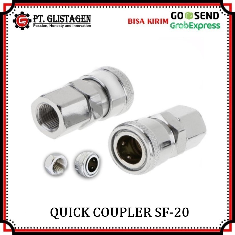 Jual Coupler SF 20/Quick Coupler SF 20 Sambungan Selang Kompresor ...
