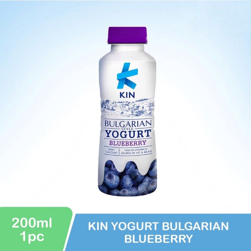 Jual KIN BULGARIAN YOGURT BLUEBERRY 200 ml | Shopee Indonesia