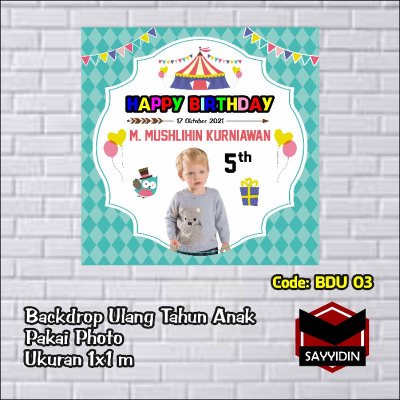 Jual Backdrop Ulang Tahun Spanduk Ulang Tahun Banner Ulang Tahun