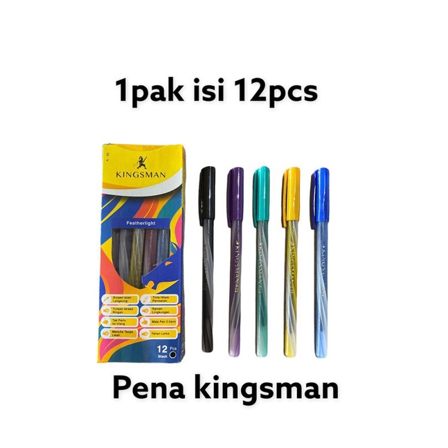 Jual pena kingsman isi 12pcs | Shopee Indonesia