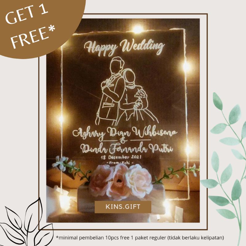 Jual KADO MURAH GIFT BOX ULANG TAHUN, WISUDA, WEDDING LETTERING AKRILIK ...