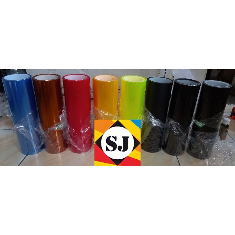 Jual sticker L30cm x P100cm stiker hybrid smoke lampu motor mobil ...