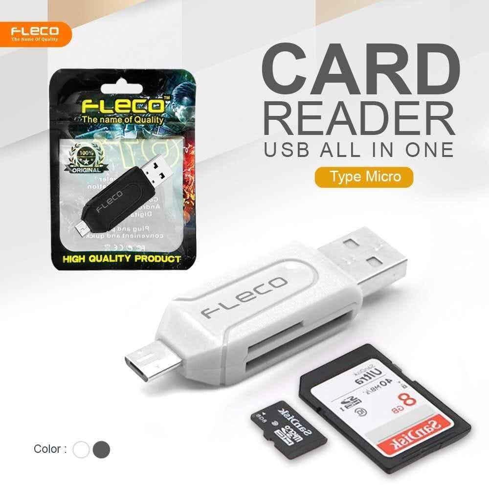 Jual OTG Card Reader Cardreader OTG Micro SD T-Flash Card Card Reader ...