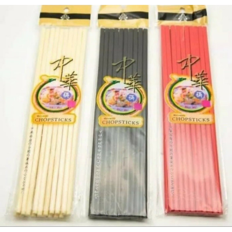 Jual Sumpit Melamin / Sumpit Gading Melamine isi 10 pasang Sumpit ...