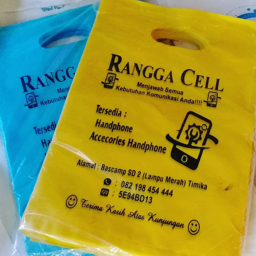 Jual plastik packing/plastik toko/plastik olshop/sablon/plastik plong ...