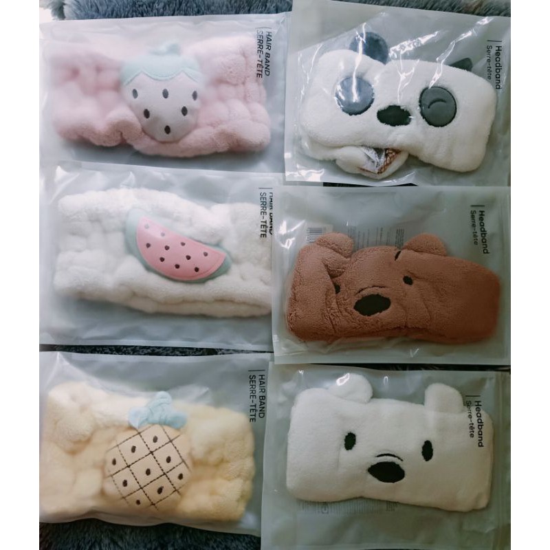 Jual Miniso Headband, bando We Bare Bears, buah, kucing | Shopee Indonesia