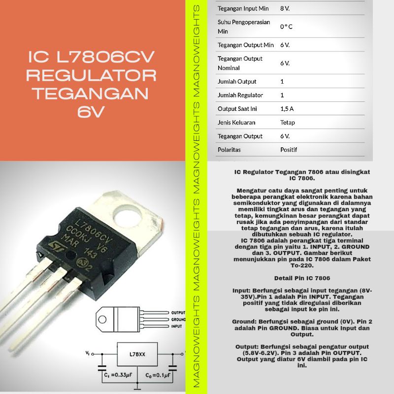 Jual IC regulator tegangan berbagai type 7805,7806,7812, silahkan lihat ...