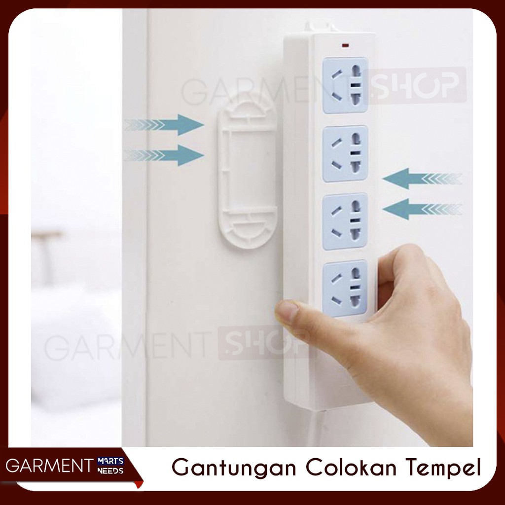 Jual Holder Stop Kontak Gantungan Colokan Listrik Tempel Meja Dinding ...
