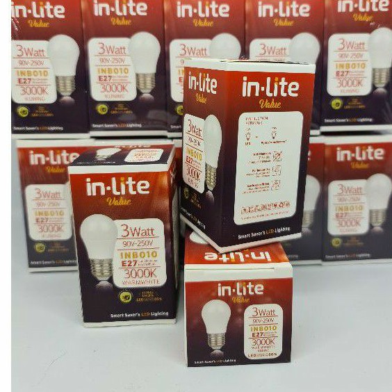 Jual Lampu Led Warm White 3 Watt In-lite | Shopee Indonesia