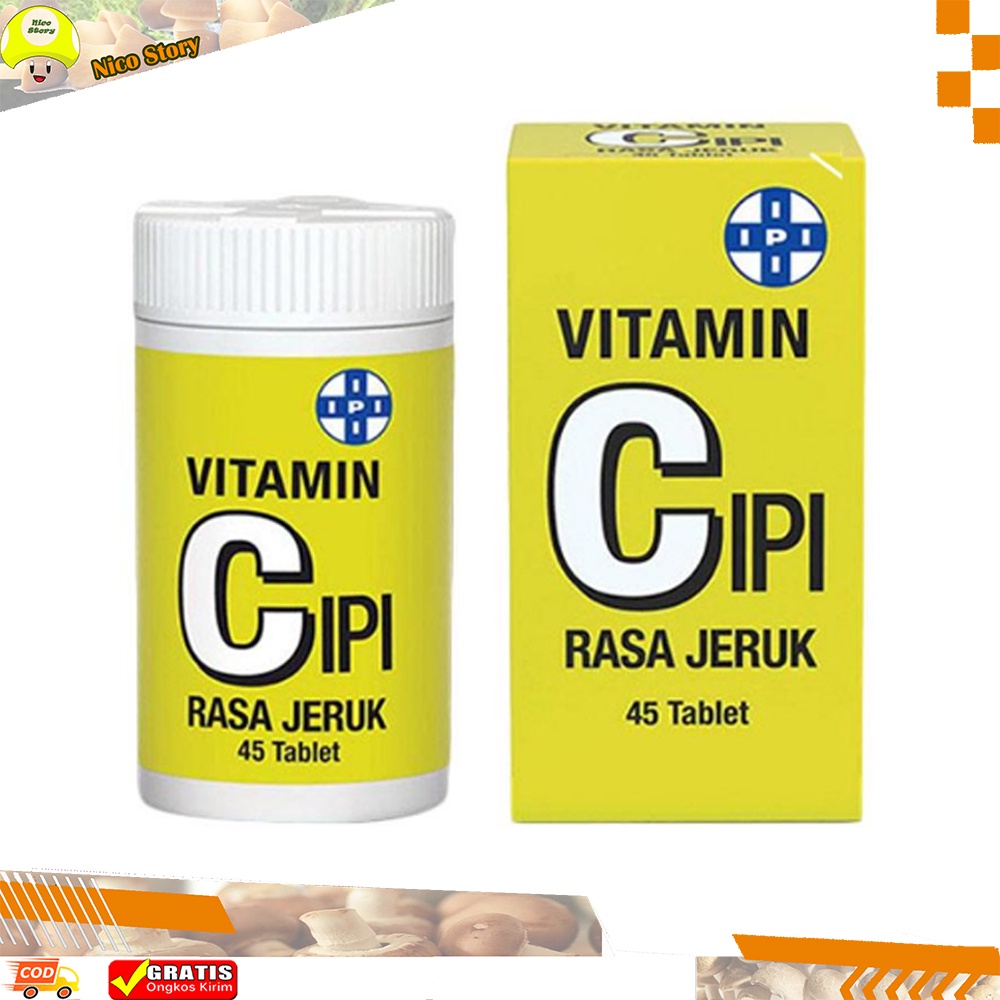 Jual (NCS) Vitamin Vit C IPI CIPI 50mg rasa jeruk 45 tablet | Shopee ...