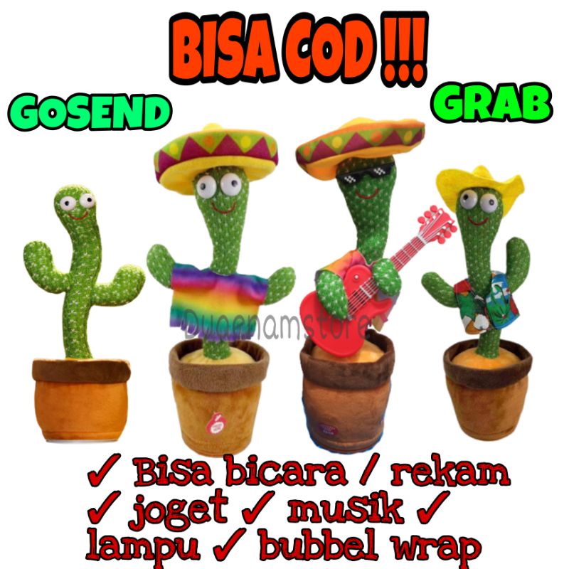 Jual Boneka katus joget / boneka viral / boneka kaktus bicara / boneka ...