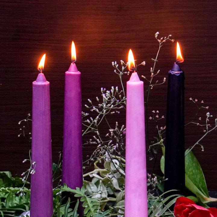 Jual Lilin Advent Jumbo isi 4 ( Uk. 27 x 3,5 cm ) | Shopee Indonesia