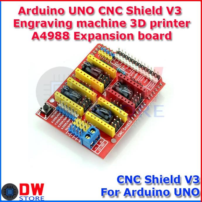 Jual Arduino CNC shield v3 engraving machine 3D printer A4988 expansion boa dw-s22 Segera Beli ...