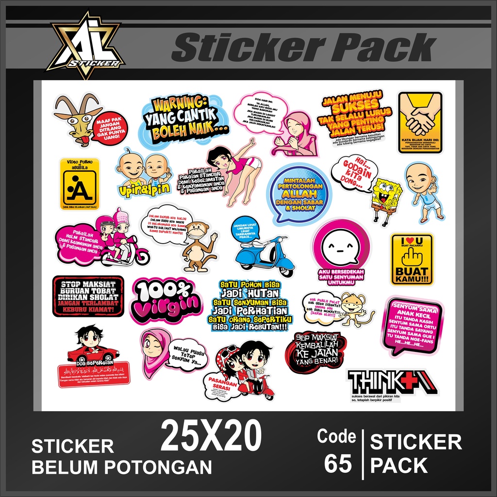 Jual SP65 Sticker Pack Racing Lembaran Sticker Variasi Motor Sticker ...