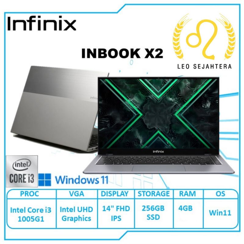 Jual Infinix inbook X2 core i3 ram 4gb 8gb SSD 256GB Layar 14 inch baru ...