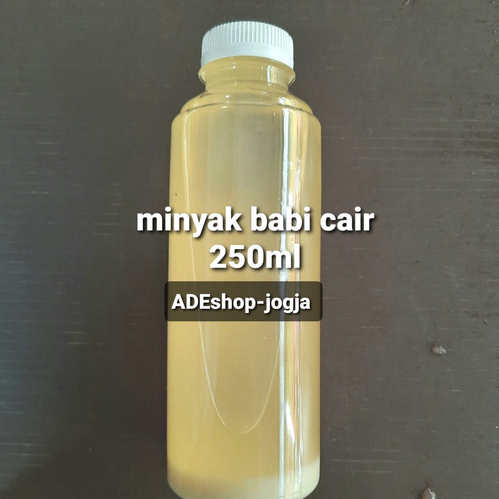 Jual minyak babi asli pork oil lard homemade 250ml | Shopee Indonesia