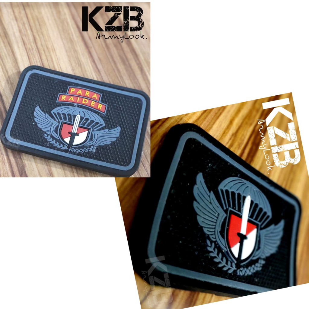 Jual Patch Rubber Velcro-Emblem Karet PARA RAIDER | Shopee Indonesia