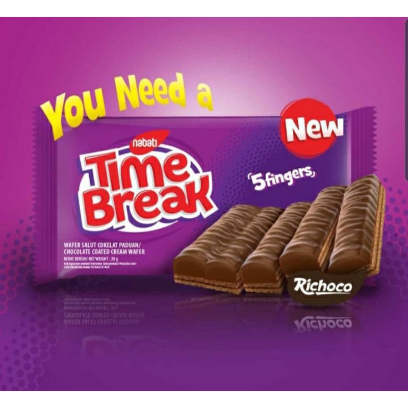 Jual Nabati Time Break Richoco isi 10 pcs @48g | Shopee Indonesia