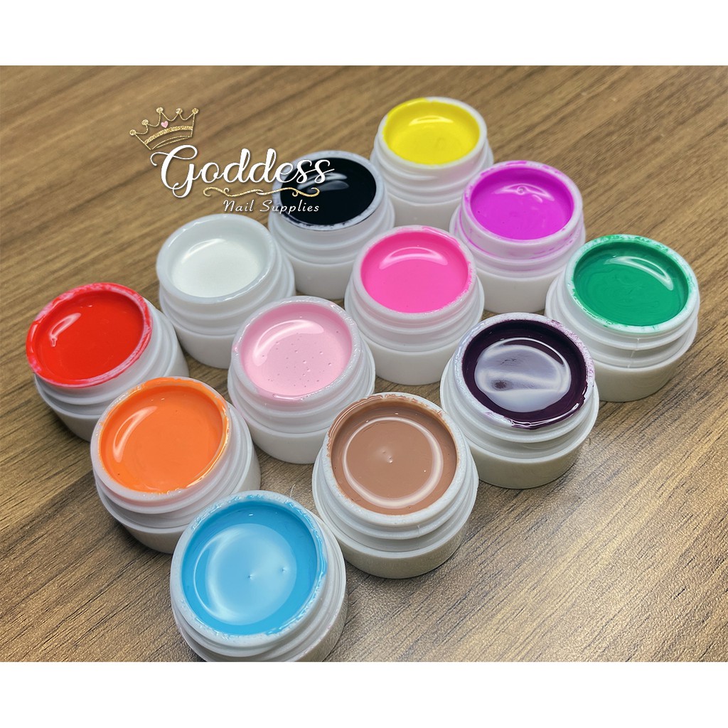 Jual PAINTING GEL / GEL COLOR SET 12 COLOR 12 GEL IN POT SET | Shopee ...