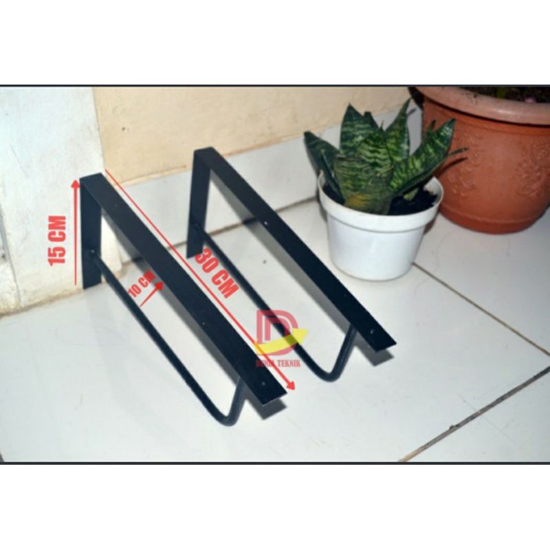 Jual Siku Ambalan / siku meja kayu / siku gantungan 15 x 30 cm 1 set ...