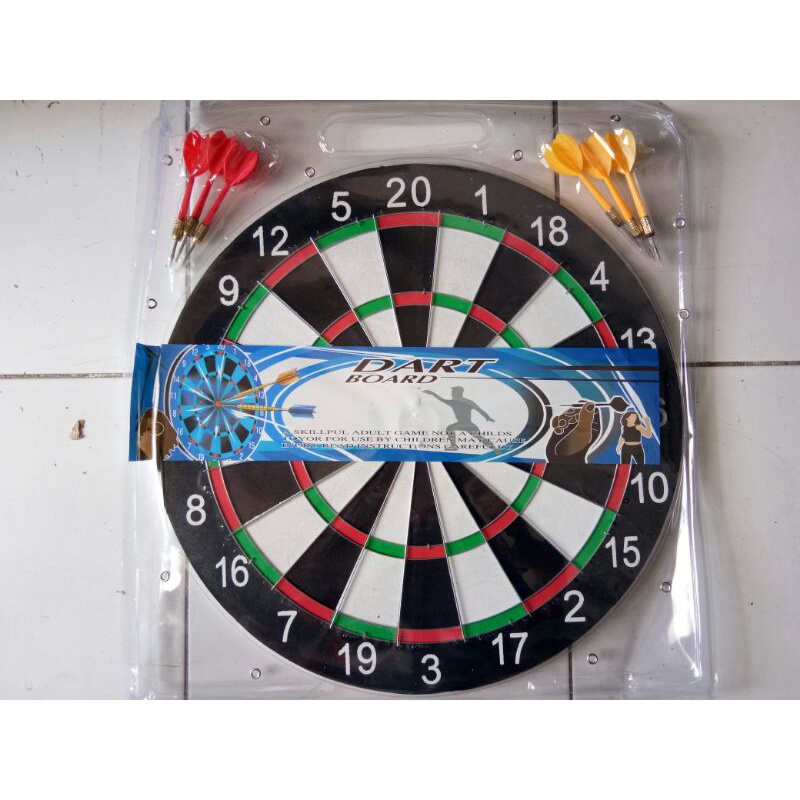 Jual Dart game 15 inch / permainan panah 15 inch / dart board 15 inch ...