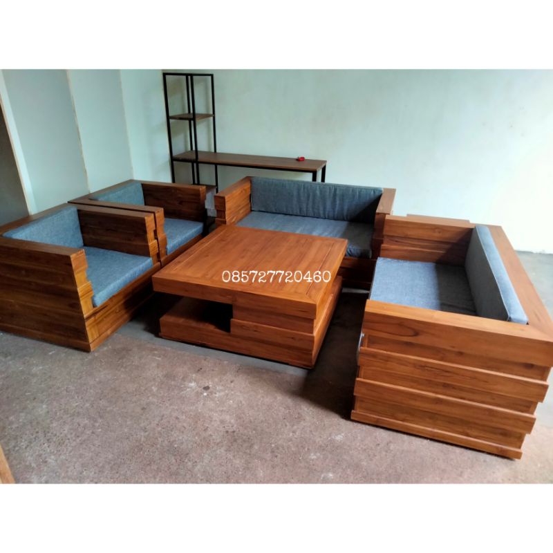 Jual Kursi Tamu Box - Kursi Living Room - Kursi Tamu Minimalis | Shopee ...