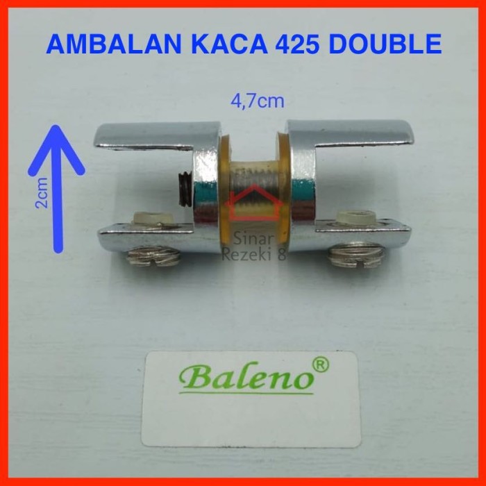 Jual Ambalan Kaca 425 DOUBLE / Jepit Tatakan Penyangga Rak Kaca Kayu ...