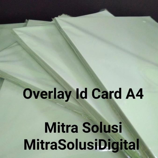 Jual KERTAS PVC ID CARD A4 OVERLAY PRINT NYA SAJA 25 LEMBAR | Shopee ...
