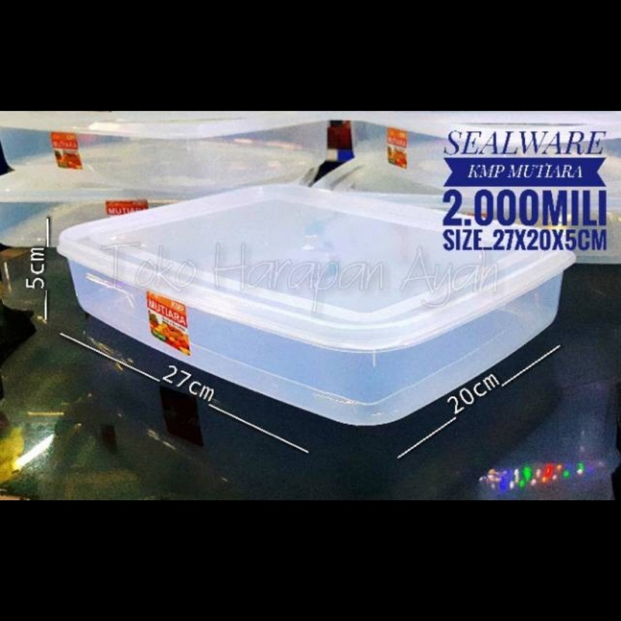 Jual Kotak Donat Kmp / Mutiara Pack 2000ml / Box Serbaguna | Shopee ...