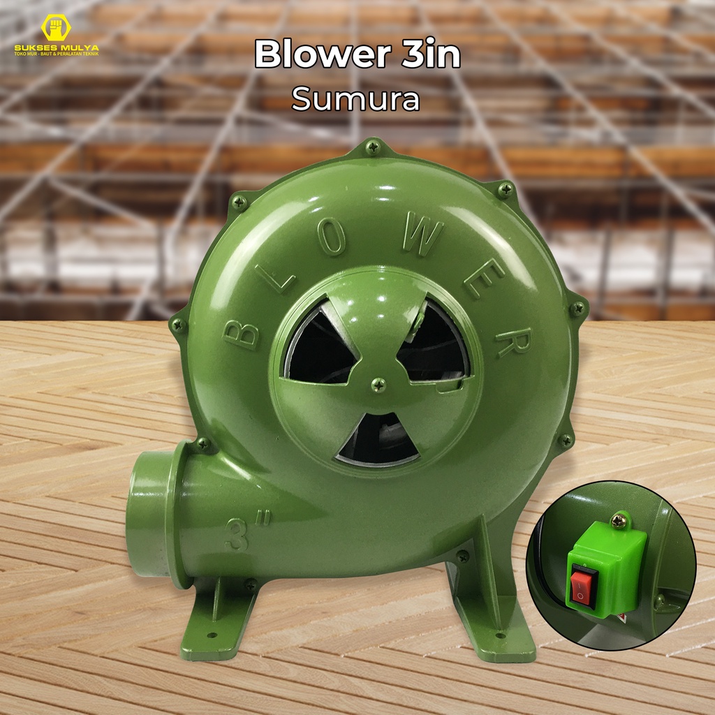 Jual mesin blower 3" hijau blower elektrik blower keong peniup debu ...