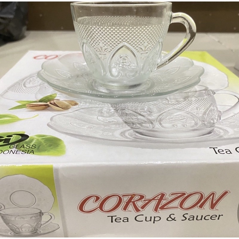 Jual satu set cangkir teh isi 8pcs corazon | Shopee Indonesia