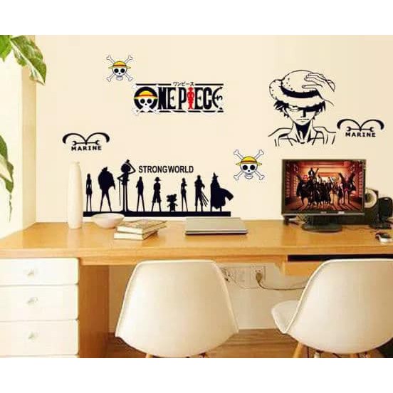 Jual WALL STICKER STIKER WALLSTICKER SETIKER DINDING ANIME ONEPIECE ONE ...