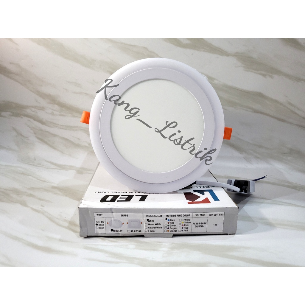 Jual Downlight LED Panel 2Warna 12W Bulat Inbow / IB | Shopee Indonesia