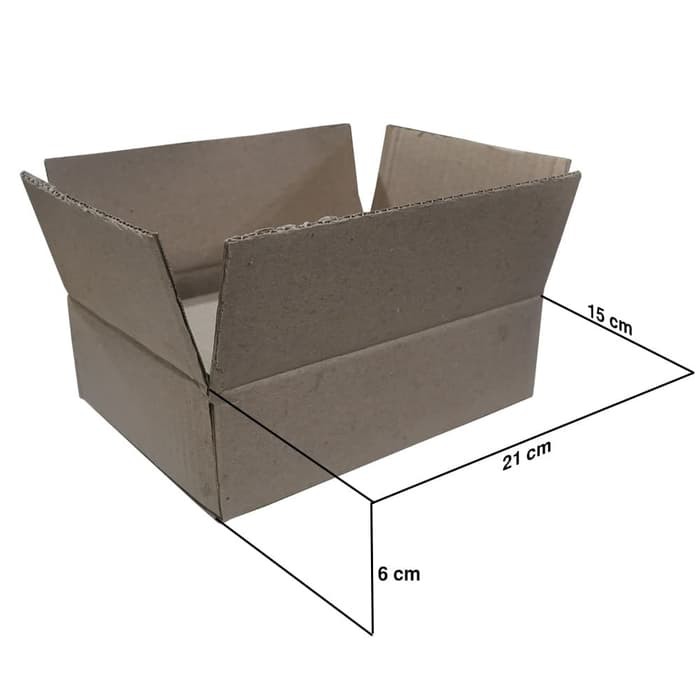 Jual 10 pcs Box/Karton/Kardus/Dus Ukuran 21x15x6 cm B-Flute M125x3 ...
