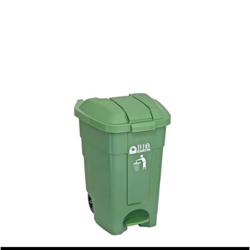Jual Tempat Sampah Injak 45 Liter Green Leaf 2006 Roda / Kotak Sampah Bio Dust Bin | Shopee ...