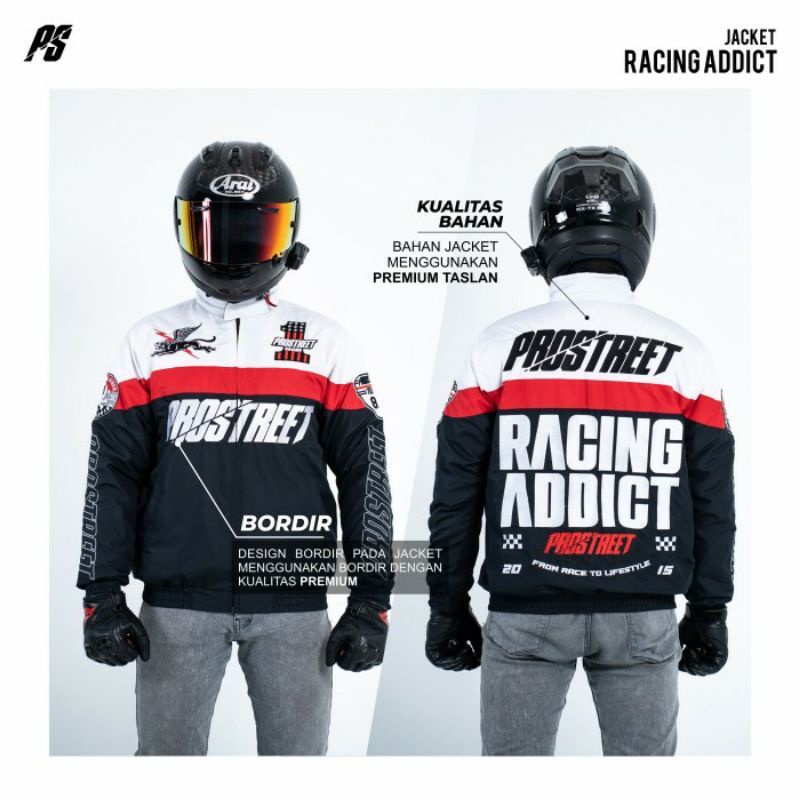 Jual JACKET RACING ADDICT PROSTREET NEW SZ L | Shopee Indonesia