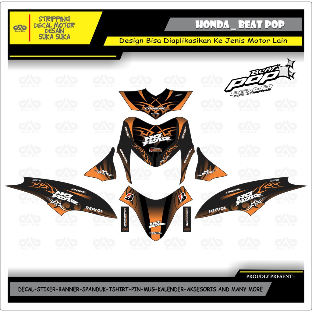 Jual DECAL BEAT POP FULL BODY TRIBAL | Shopee Indonesia