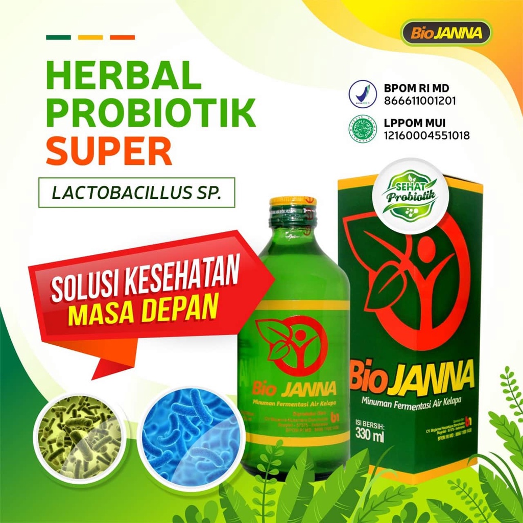 Jual Biojanna Obat Herbal Fermentasi Air Kelapa Suplemen Perawatan Diri ...
