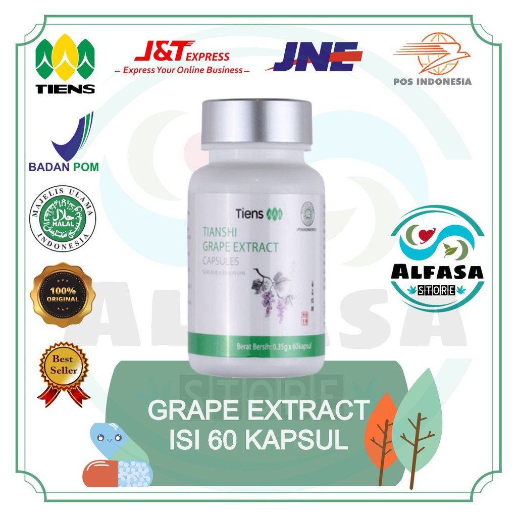 Jual Tiens / Tianshi Grape Extract (Vigor) Anti Oksidan Pengencer Darah ...